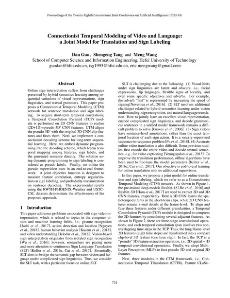 pdf connectionist temporal modeling of video and language a joint