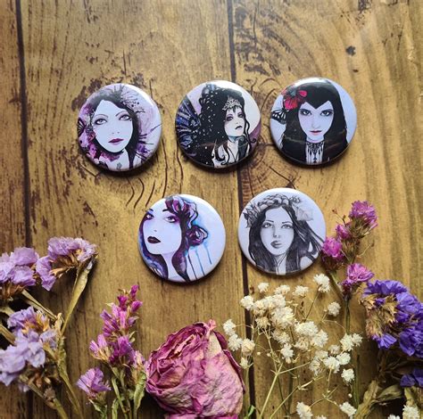 Botón Trasero De Pin De Arte De Hadas Diseño De Insignias De 38 Mm