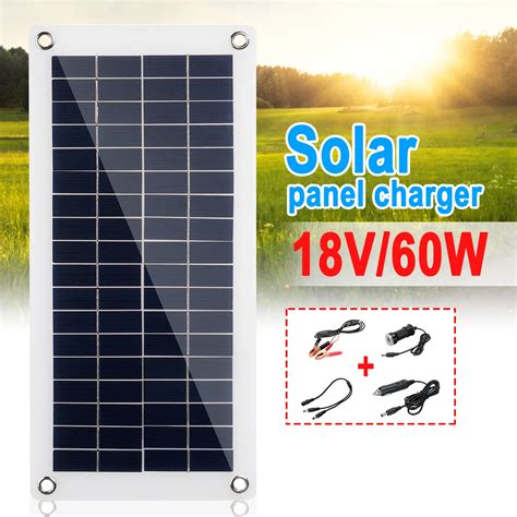 With10a 20a 30a контроллер 60 Вт 18 в солнечная панель двойной Usb