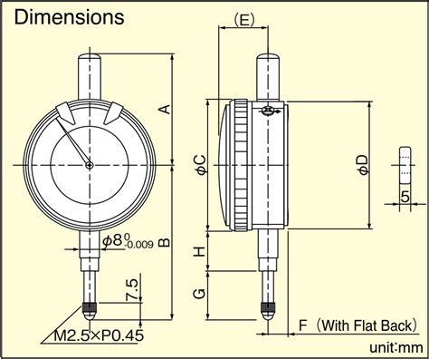 Teclock Dial Indicator Mm TM TM F One Revolution Type Johor Bahru JB