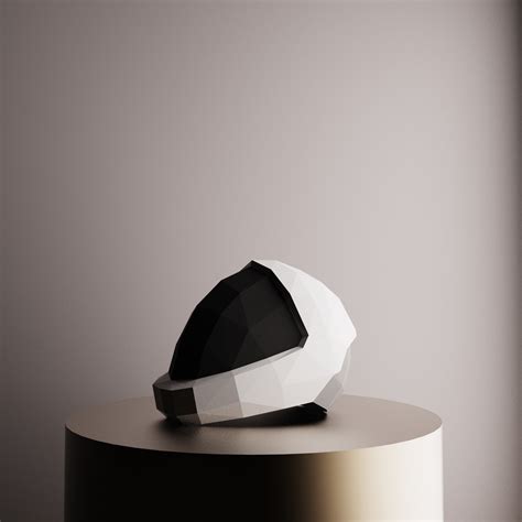 Outer Space Papercraft 3d Space Helmet Model Digital Downloadable