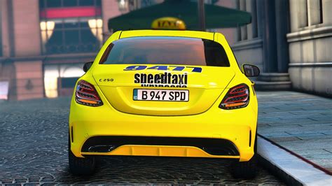 Mercedes Benz C Class W205 Romanian Speed Taxi Gta5