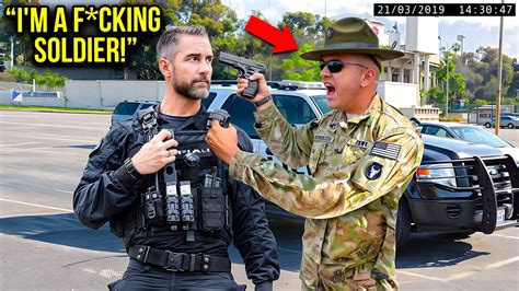 Times Idiot Cops Got Owned By Soldiers Youtube