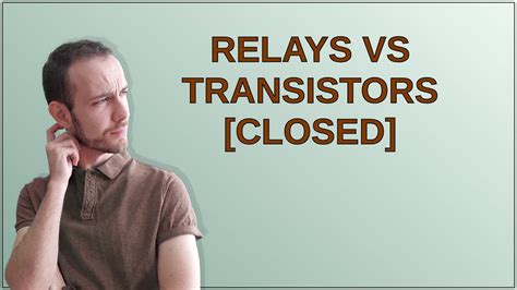 Relay Vs Transistor At Scarlett Madgwick Blog