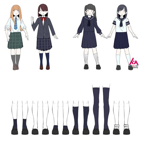 Anime Girl Skirt Drawing