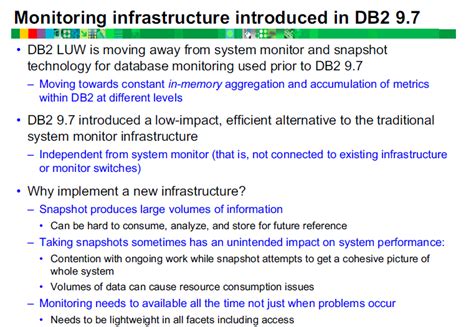Db2 Database Monitoring 1 Database Tutorials