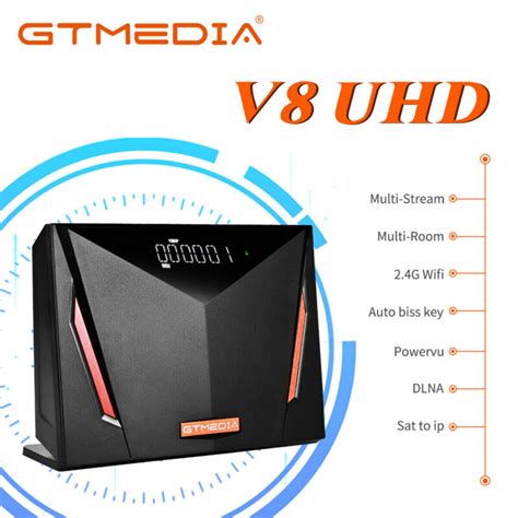 GTMEDIA V8 UHD 4K Satellite Receiver Open SKY ITALIA SKY UK SKY