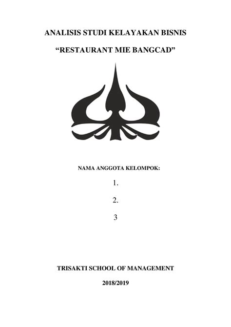 Contoh Proposal SKB Mie Bangcad WORD SKB ANALISIS STUDI KELAYAKAN BISNIS