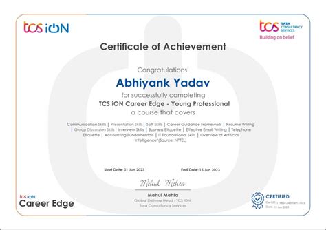 Abhiyank Yadav On Linkedin Learning Tcsiondigitallearninghub