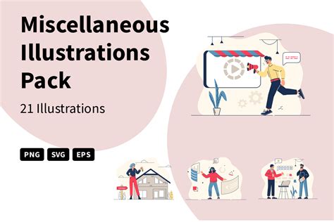 Premium Miscellaneous Illustration Pack From Miscellaneous Illustrations