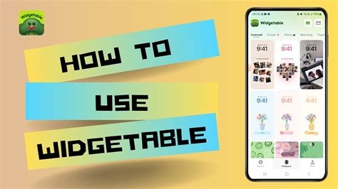 how to use widgetable app full overview youtube