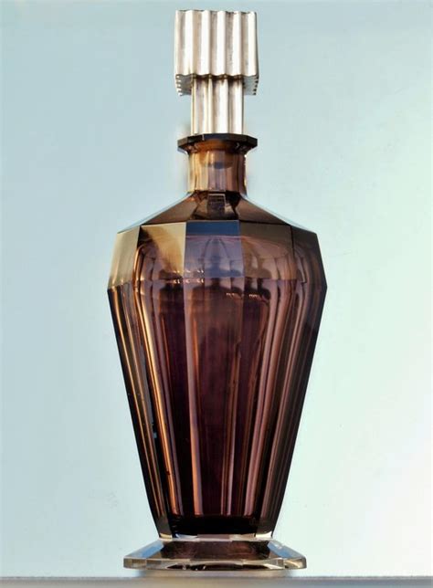 Art Deco Carafe Facetted Cut Glass With An 830 Silver Catawiki