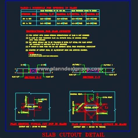 Sump Pit Reinforcement Cad Rcc Details And Sections