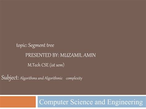 Segment Tree Algorithmpptx