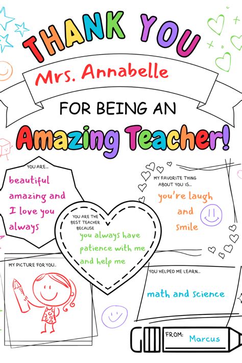 Teacher Appreciation Week Printable Teacher Survey Teacher Printable