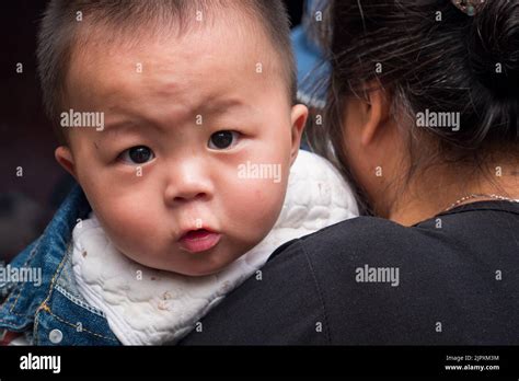 Chubby Chinese Baby In Wenzhou China Stock Photo Alamy