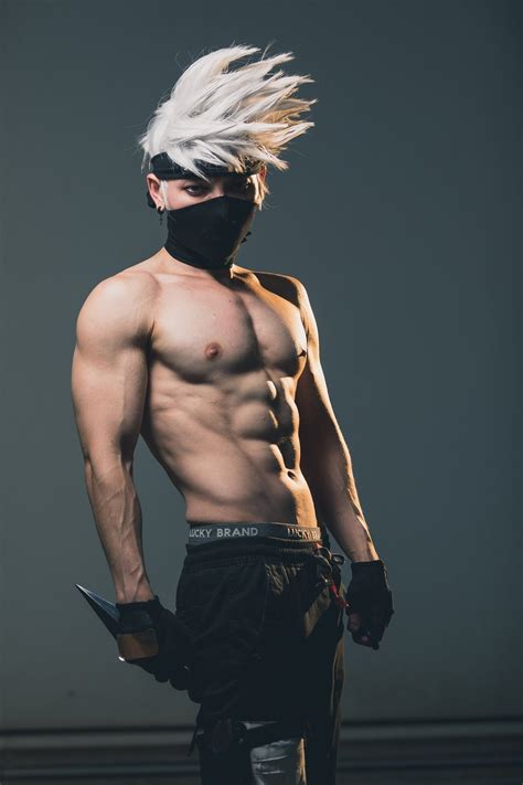 Kakashi Shirtless Cosplay