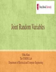 Understanding Joint Random Variables: CDF, PMF, and PDF | Course Hero