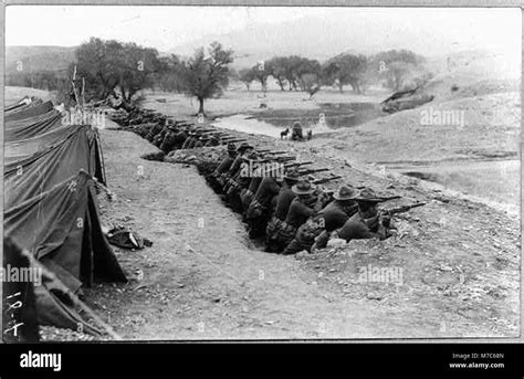 This Image Represents The Mexican Us Campaign Following Pancho Villa
