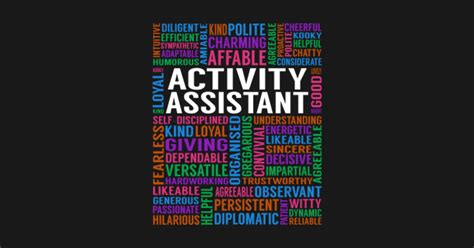 Activity Assistant Job Activity Assistant Mask Teepublic