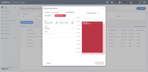 manage project devices · digital ai continuous testing