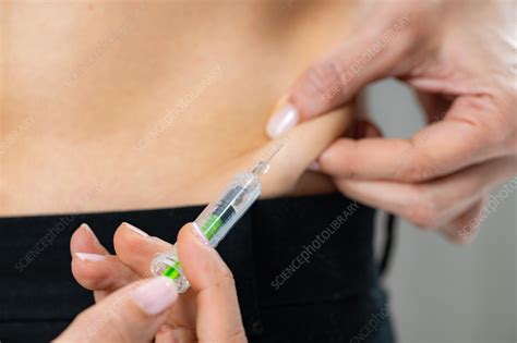 Self Administered Injection Stock Image F0426079 Science Photo Library