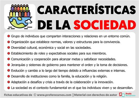 Características de la Sociedad