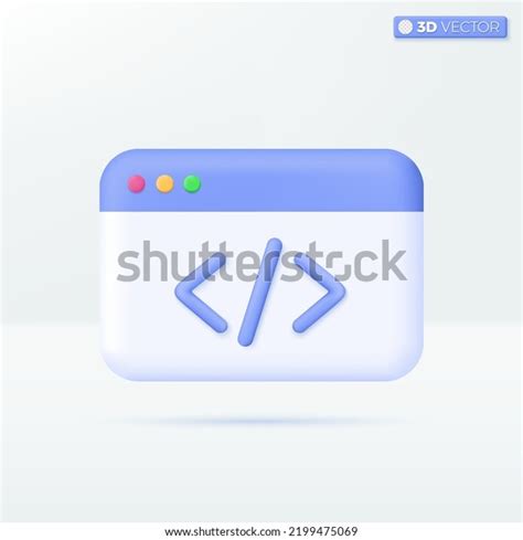 web page development icon symbols coding stock vector royalty free
