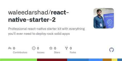 Github Waleedarshad React Native Starter Professional React Native