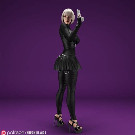 🔫 Gun Master Milla Rigged Female Chracter・ 3d File For 3d Printing・cults