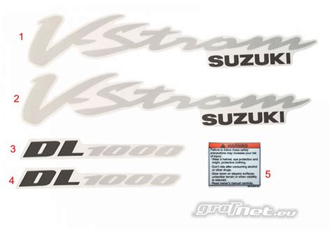 Naklejki Suzuki DL 1000 V Strom 2002 2003 GRANATOWY NAKLEJKI NA