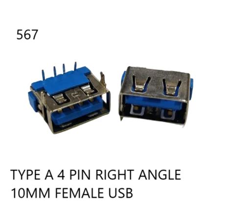 Type A 4 Pin Right Angle 10mm Female Usb Socket At Best Price In Delhi