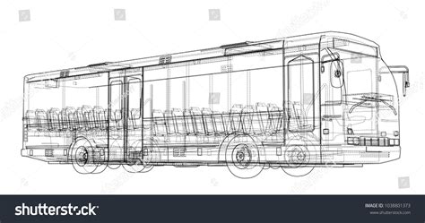 Bus Wireframe Over 277 Royalty Free Licensable Stock Vectors And Vector