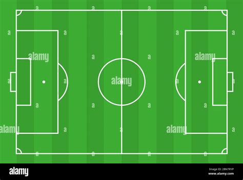 Sports Vector Soccer Field Illustration Stock Vector Image And Art Alamy