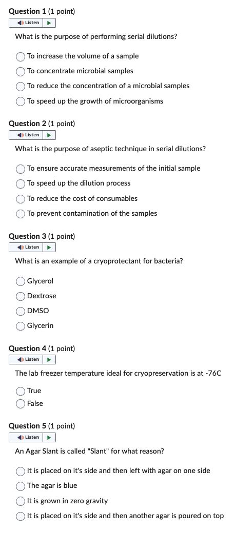 Solved What Is The Purpose Of Performing Serial Dilutions Chegg Com