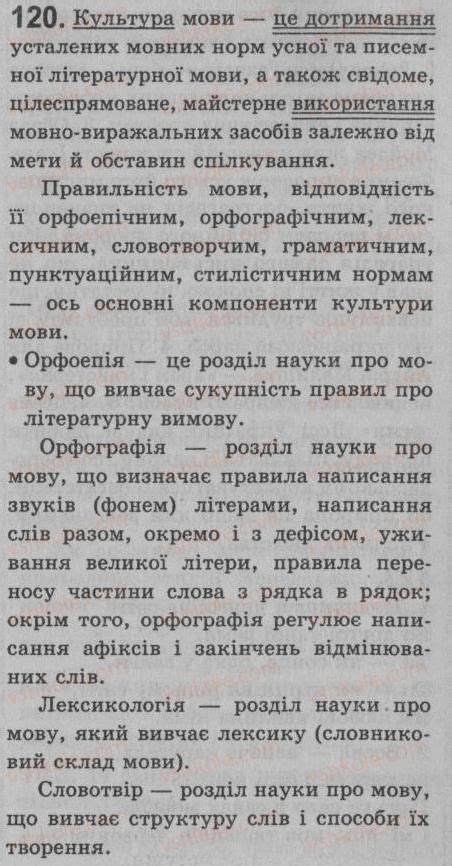 ГДЗ відповіді та розвязання до вправи №120 § 11 Іменний складений