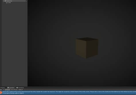loading entity scene failed [2020 2 netcode] unity engine unity