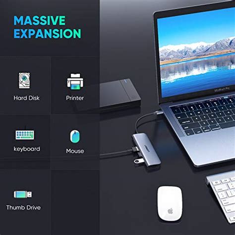 Ripley Hub Adaptador Ugreen Usb C 6 En 1 Tipo C Hub Con 4k Usb C A