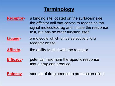 Drug Receptor Interactions Ppt