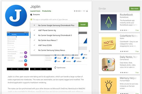 Please Enable The Joplin Android App On Chromebooks Issue 324