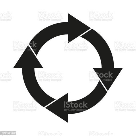 원형 화살표 아이콘입니다 가리키기에 대한 스톡 벡터 아트 및 기타 이미지 가리키기 고름 곡선 Istock