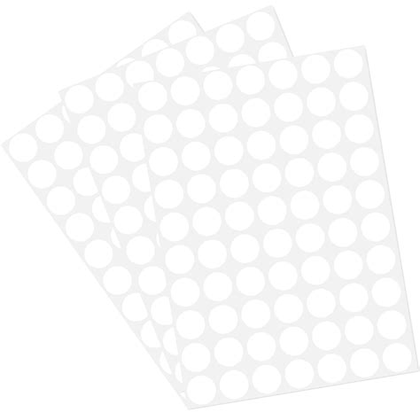 2100 pieces 3 4 round color coding circle dot labels