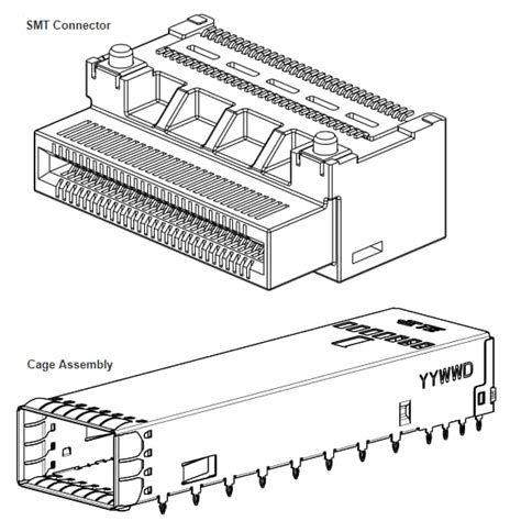 Osfp Connectors Cages And Cable Assemblies Te Mouser