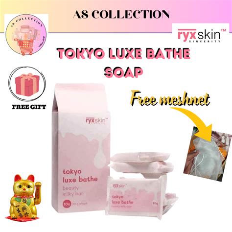 On Hand Ryx Skin Sincerity Tokyo Luxe Bathe Beauty Milky Bar Soap 70g