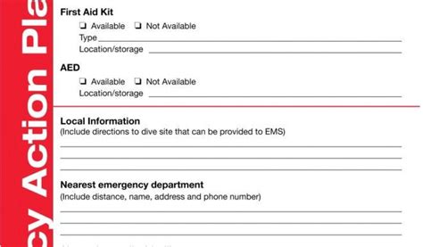 Padi Emergency Action Plan Template Image Result For Emergency Action