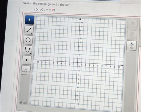 Solved Sketch The Region Given By The Set X Y Y 9