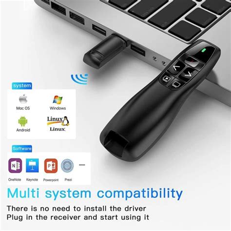 Pcs Ghz Usb Wireless Presenter Red Laser Pen Pointer Ppt Remote