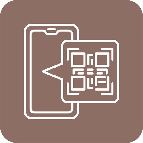 Qr Code Multicolor Round Corner Line Inverted Icon 10666410 Vector Art