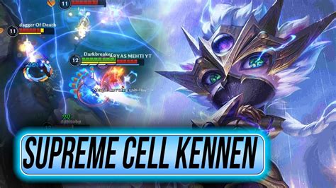 Wild Rift New Supreme Cell Kennen Skin Gameplay Youtube