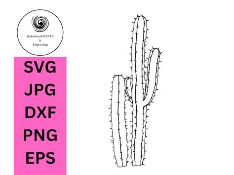 Cactus Scene Svg Desert Landscape Dxf Png  Cactus Desert Svg